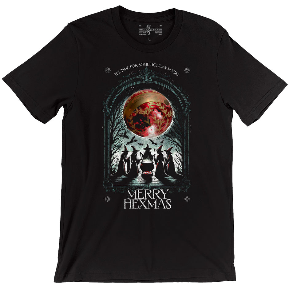 Merry Hexmas - Death Metal Christmas Tee – tsaurus.com